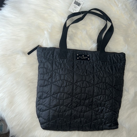 kate spade | Bags | Nwt Kate Spade Black Signature Spade Quilted | Poshmark